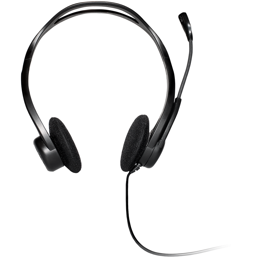 LOGITECH PC960 Corded Stereo Headset BLACK USB ABC Shop
